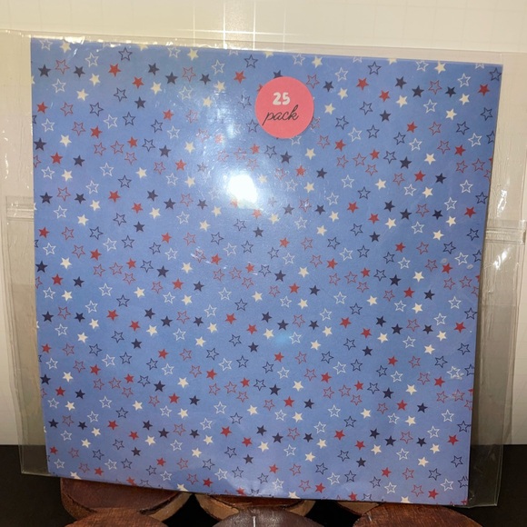 Office | Red White Blue Stars Greaseproof Paper 25 Pack | Poshmark